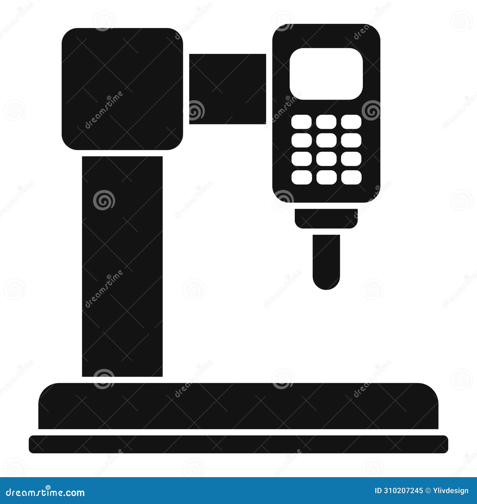 Digital Cnc Machinery Icon Simple Vector. Lathe Steel Stock Vector ...