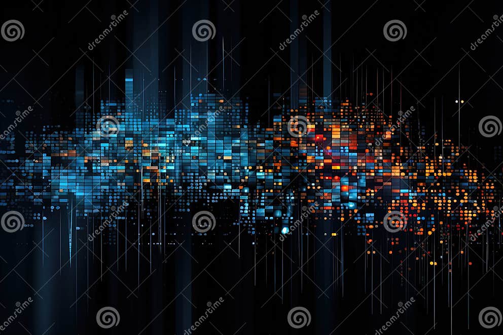 Digital Code Background, Abstract Digital, Abstract Futuristic ...