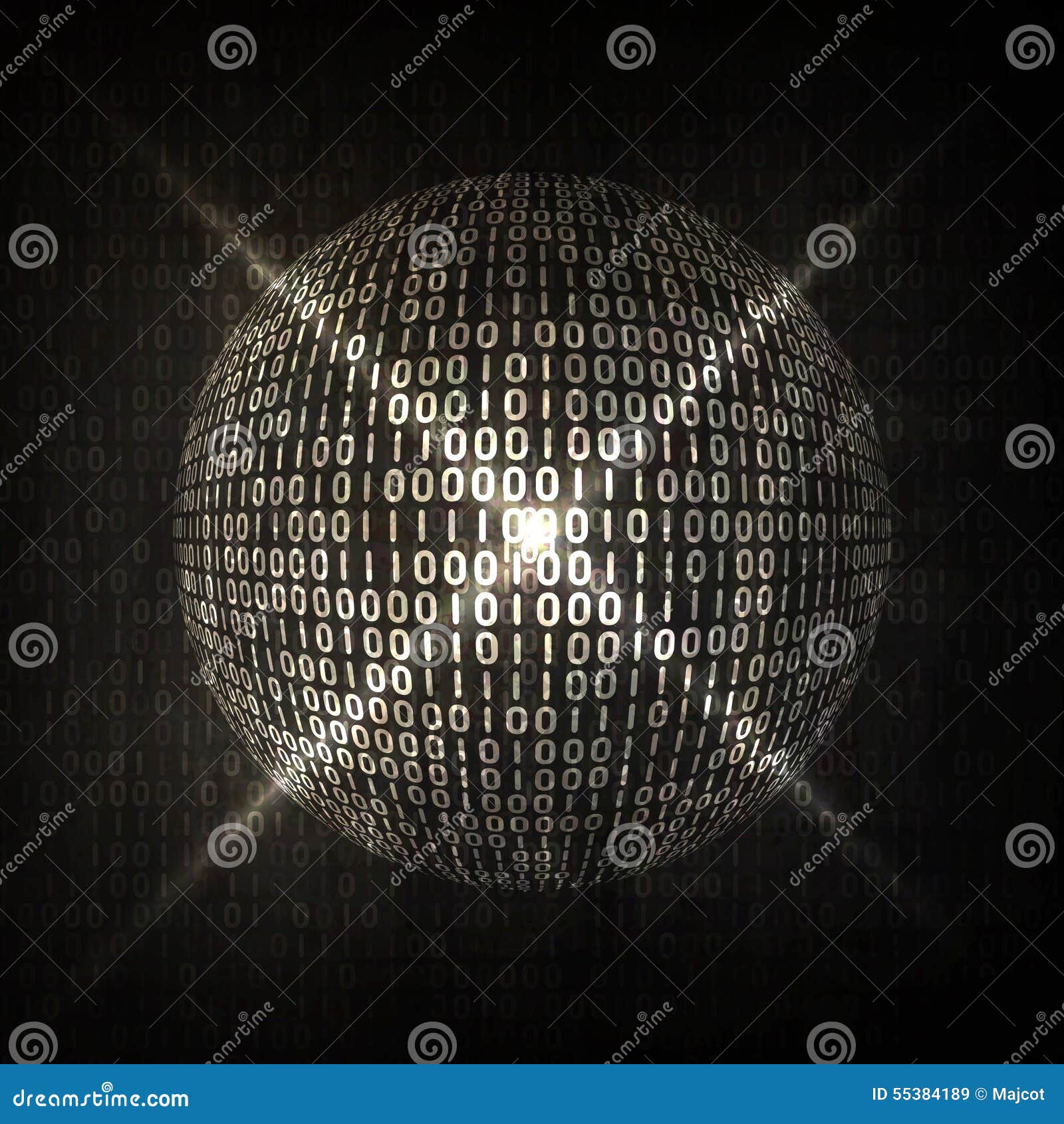 Digital code background stock vector. Illustration of matrix - 55384189