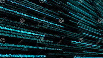Digital Code Background. Matrix Style Program Stock Illustration ...
