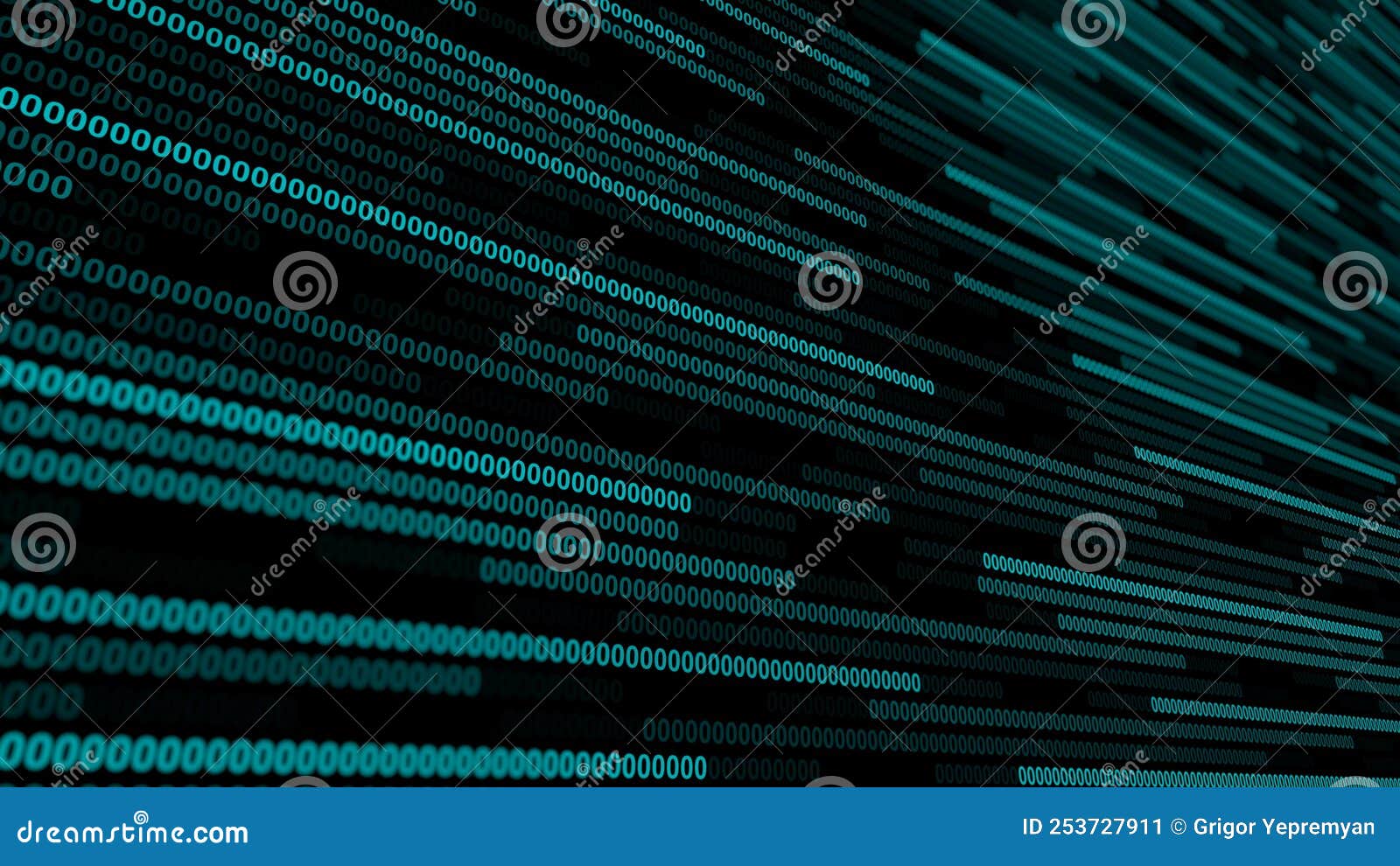Digital Code Background. Matrix Style Program Stock Illustration ...