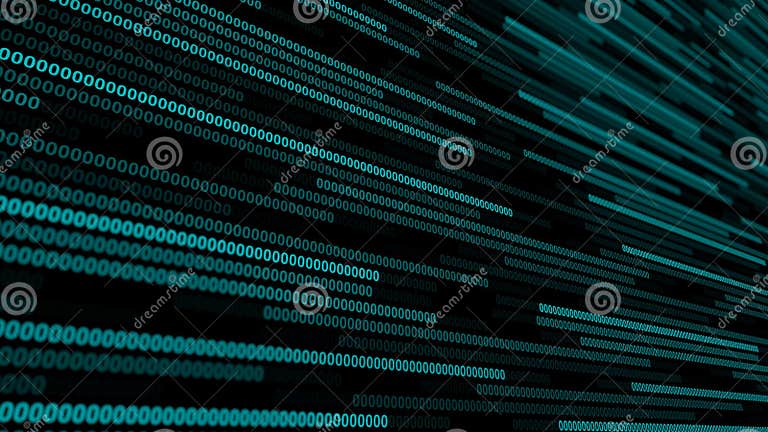 Digital Code Background. Matrix Style Program Stock Illustration - Illustration of digital ...