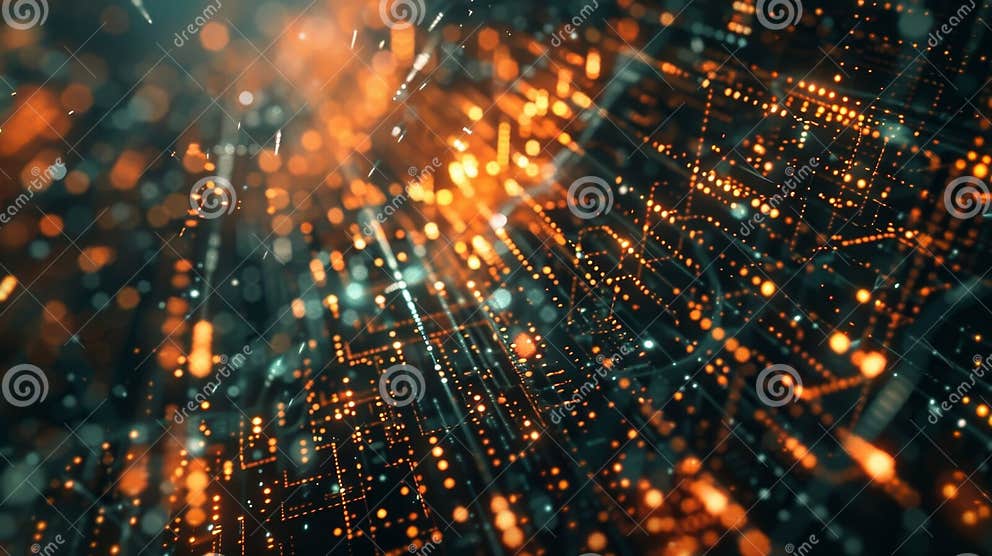 A Digital Code Being Rewritten by a Burst of Quantum Particles ...