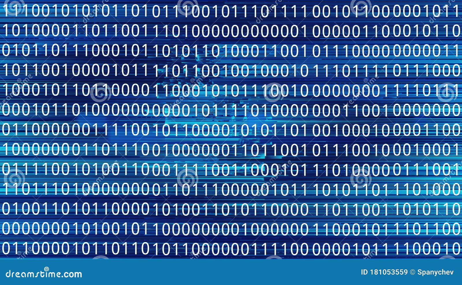 Digital Code on a Dark Blue Background - Image Related To Computers and ...