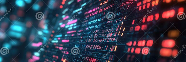 Digital Code Data, Circuit Board and Cybersecurity. Ai Cyberspace ...