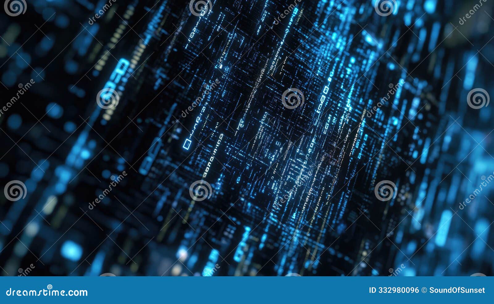 Digital Code Data Circuit Board And Cybersecurity Ai Cyberspace Programming And Information