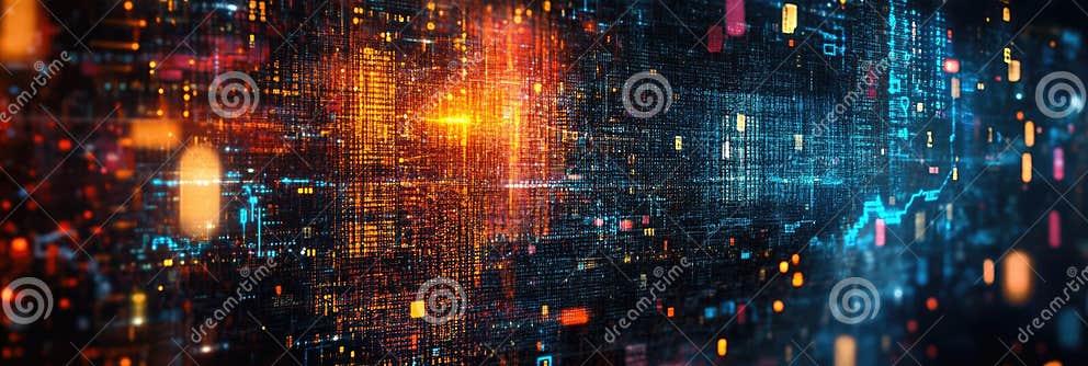 Digital Code Data Circuit Board And Cybersecurity Ai Cyberspace Programming And Information