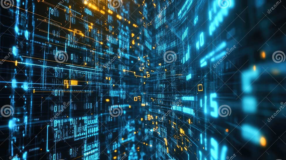 Digital Code Data Circuit Board And Cybersecurity Ai Cyberspace