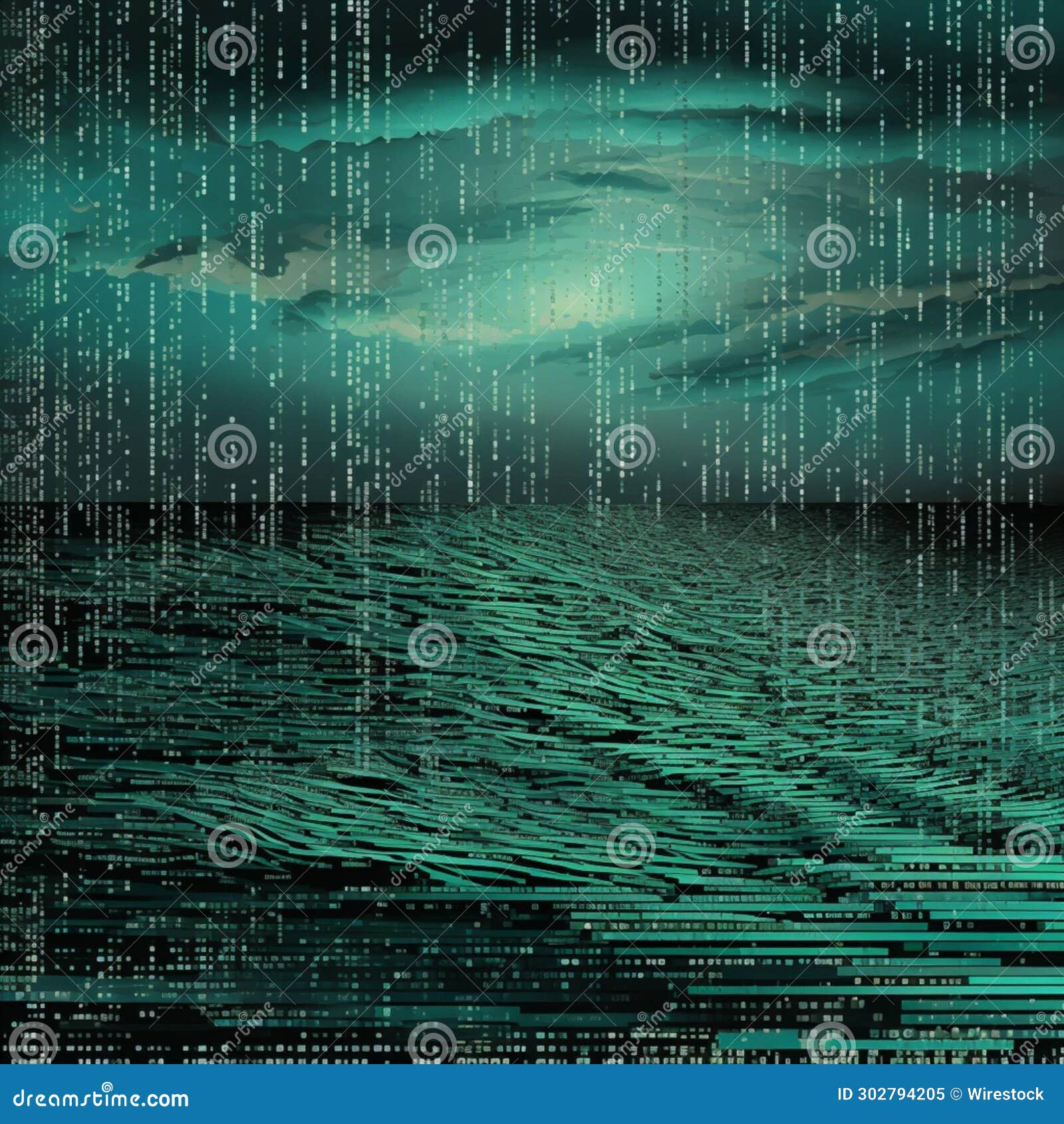 We are All in the Matrix. Ai Generated Stock Illustration ...