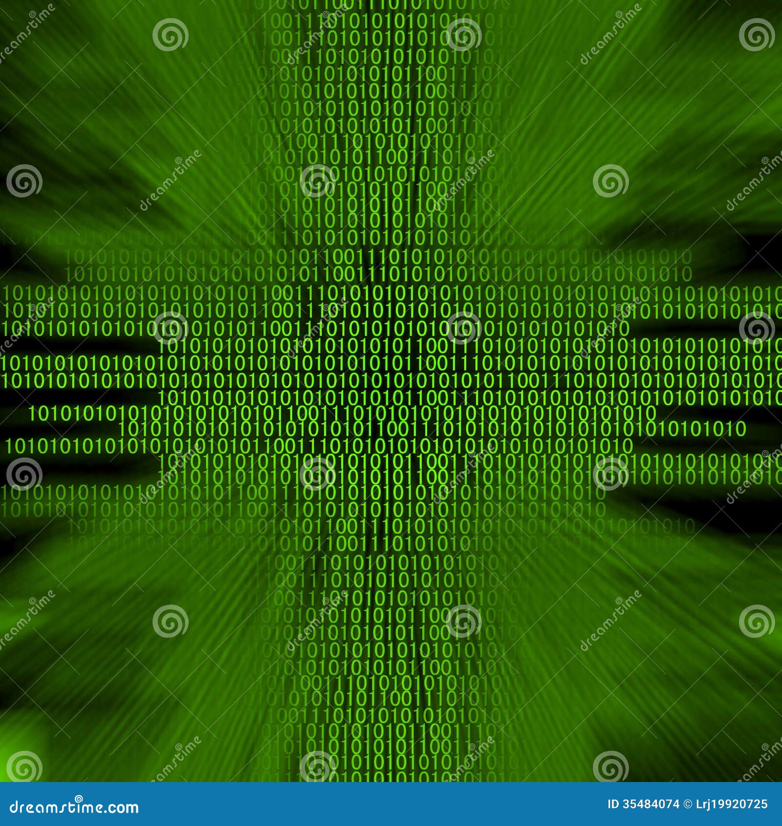 Digital code green stock illustration. Illustration of matrix - 35484074