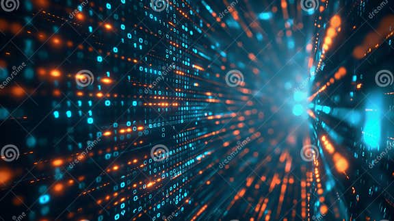 Digital Code Number 0 1 Abstract Background Coding Technology And Programming Stock