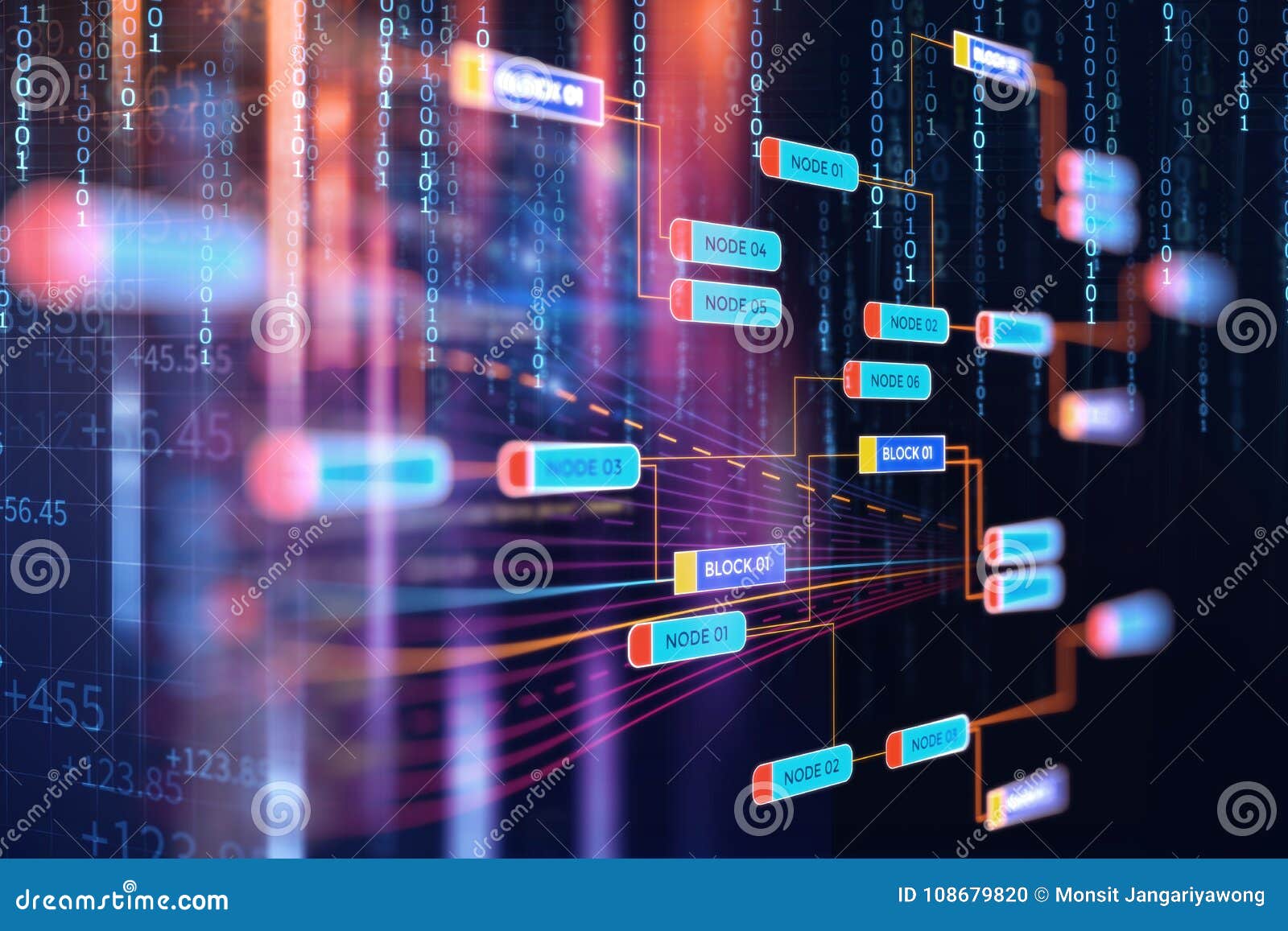 Digital Code Number Abstract Technology Background Stock Illustration ...