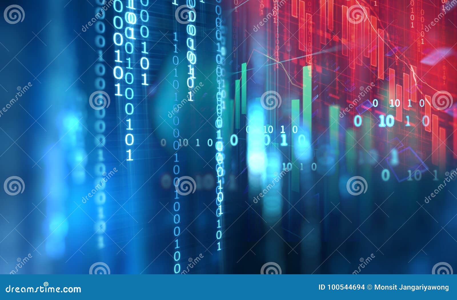 Digital Code Number Abstract Technology Background Stock Illustration - Illustration of space ...