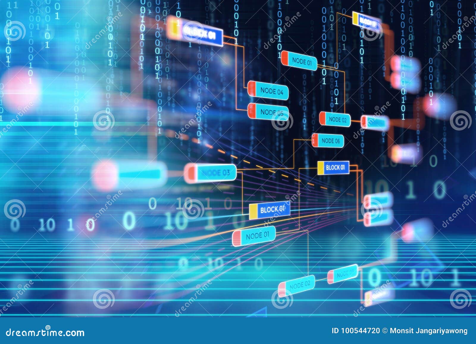 Digital Code Number Abstract Technology Background Stock Illustration ...