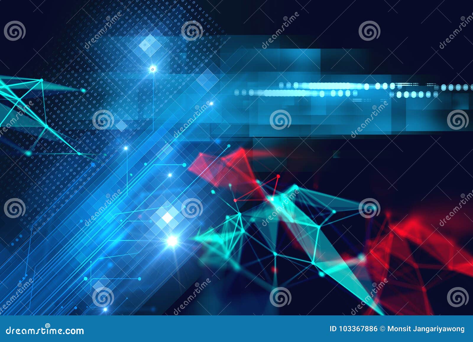 Digital Code Number Abstract Technology Background Stock Illustration ...