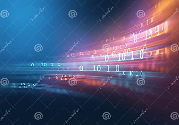 Digital Code Number Abstract Technology Background Stock Illustration - Illustration of concept ...