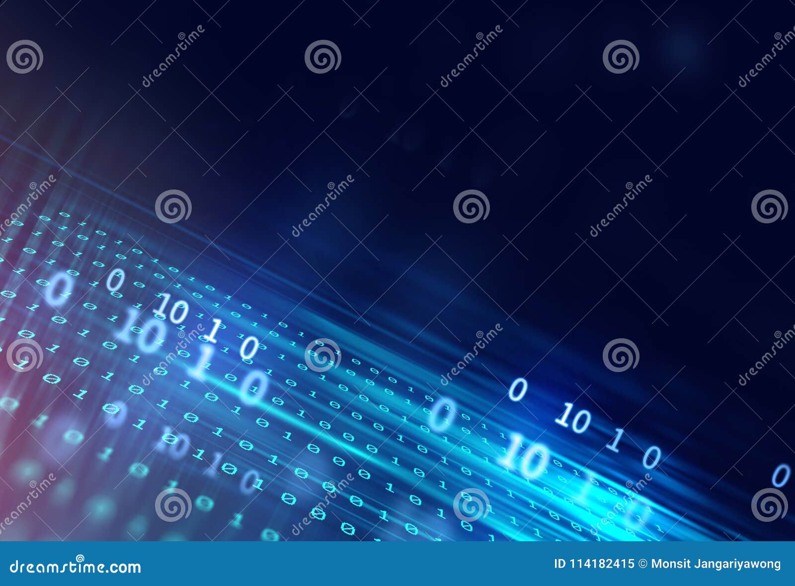 Digital Code Number Abstract Technology Background Stock Illustration - Illustration of element ...