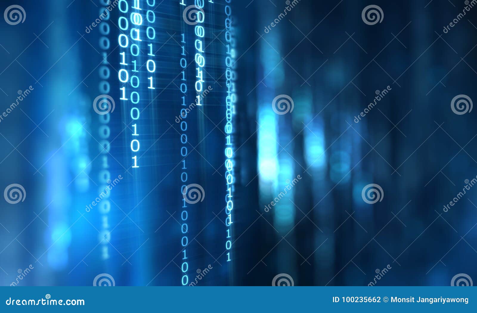 Digital Code Number Abstract Technology Background Stock Illustration ...