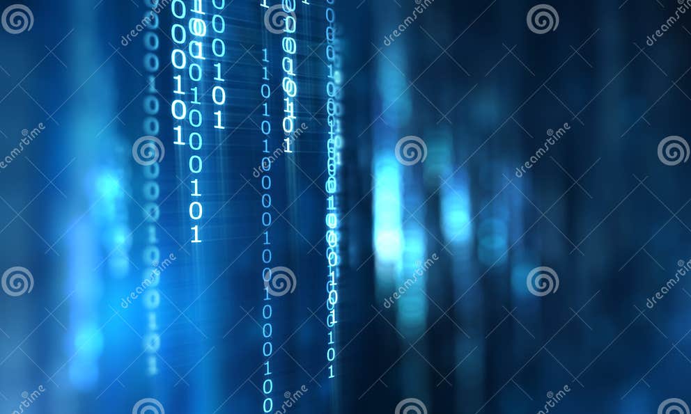 Digital Code Number Abstract Technology Background Stock Illustration ...