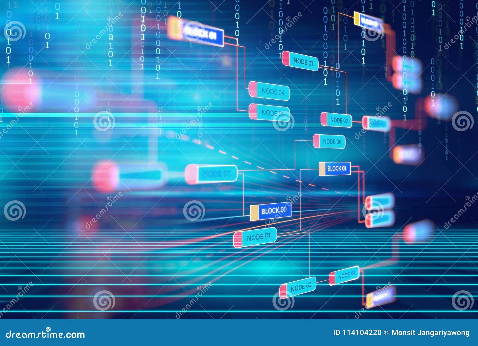 Digital Code Number Abstract Technology Background Stock Illustration ...