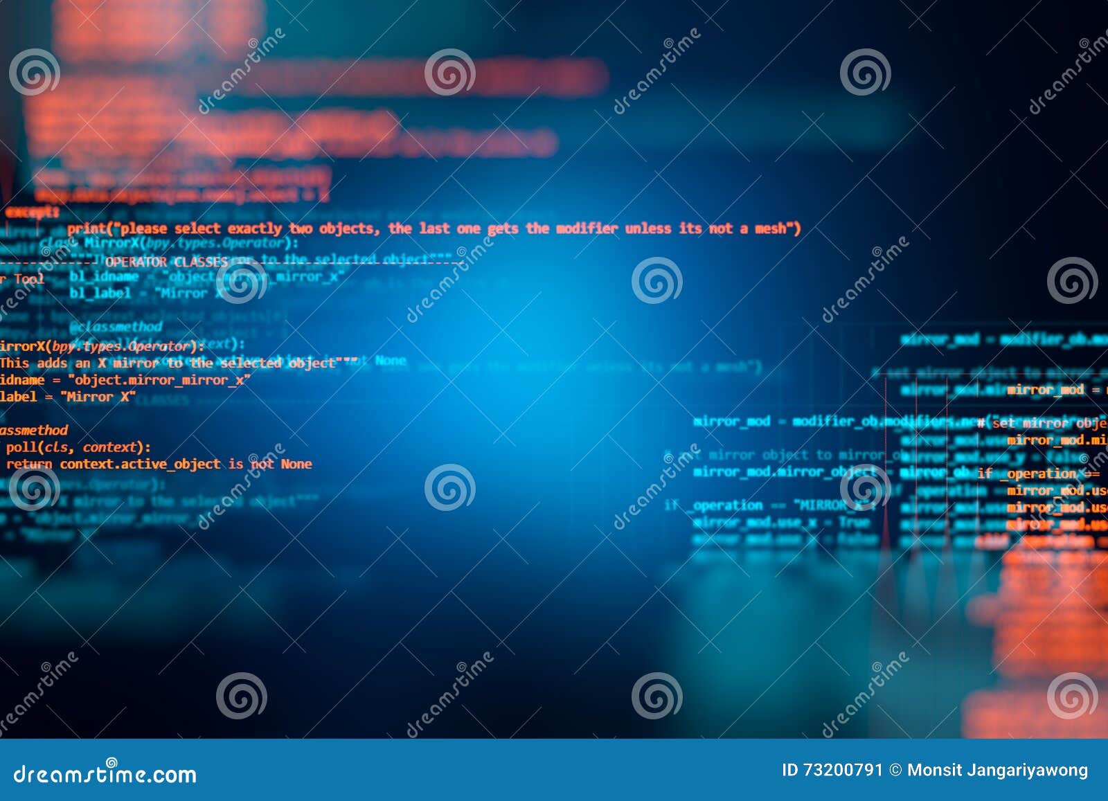 Digital Code Number Abstract Technology Background Stock Illustration ...