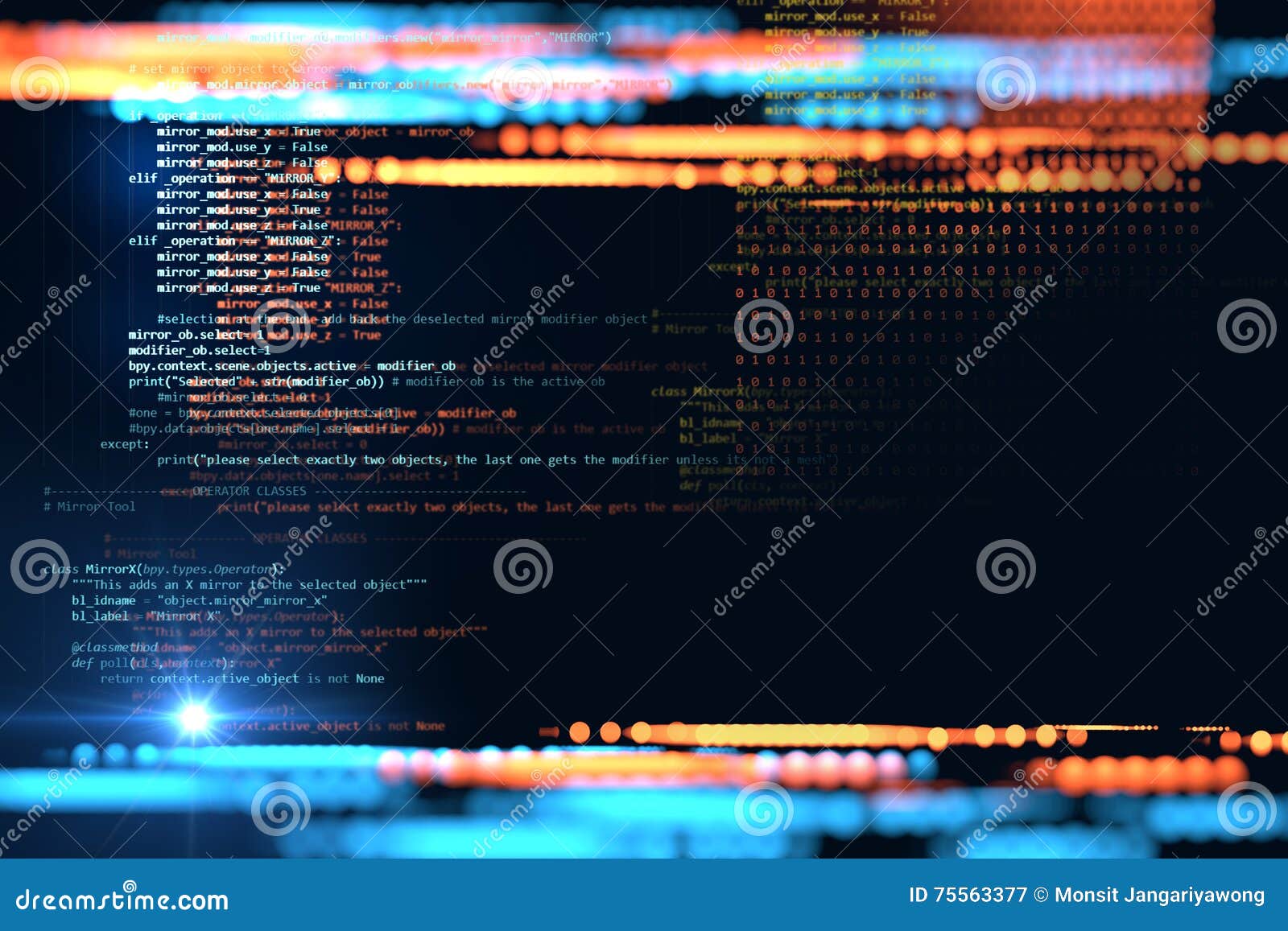 Digital Code Number Abstract Technology Background Stock Illustration - Illustration of graphic ...
