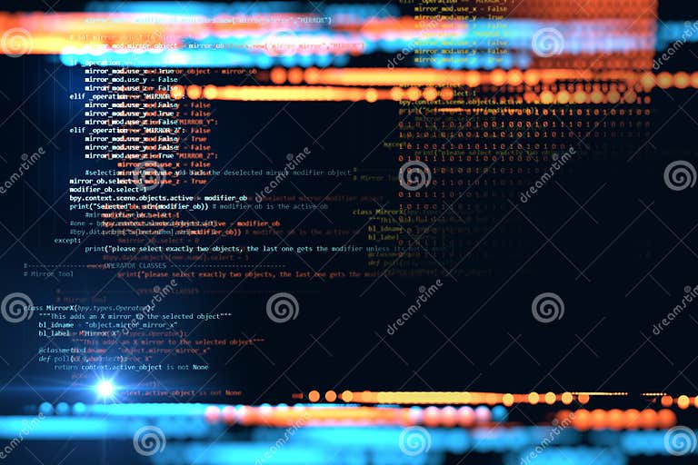 Digital Code Number Abstract Technology Background Stock Illustration ...