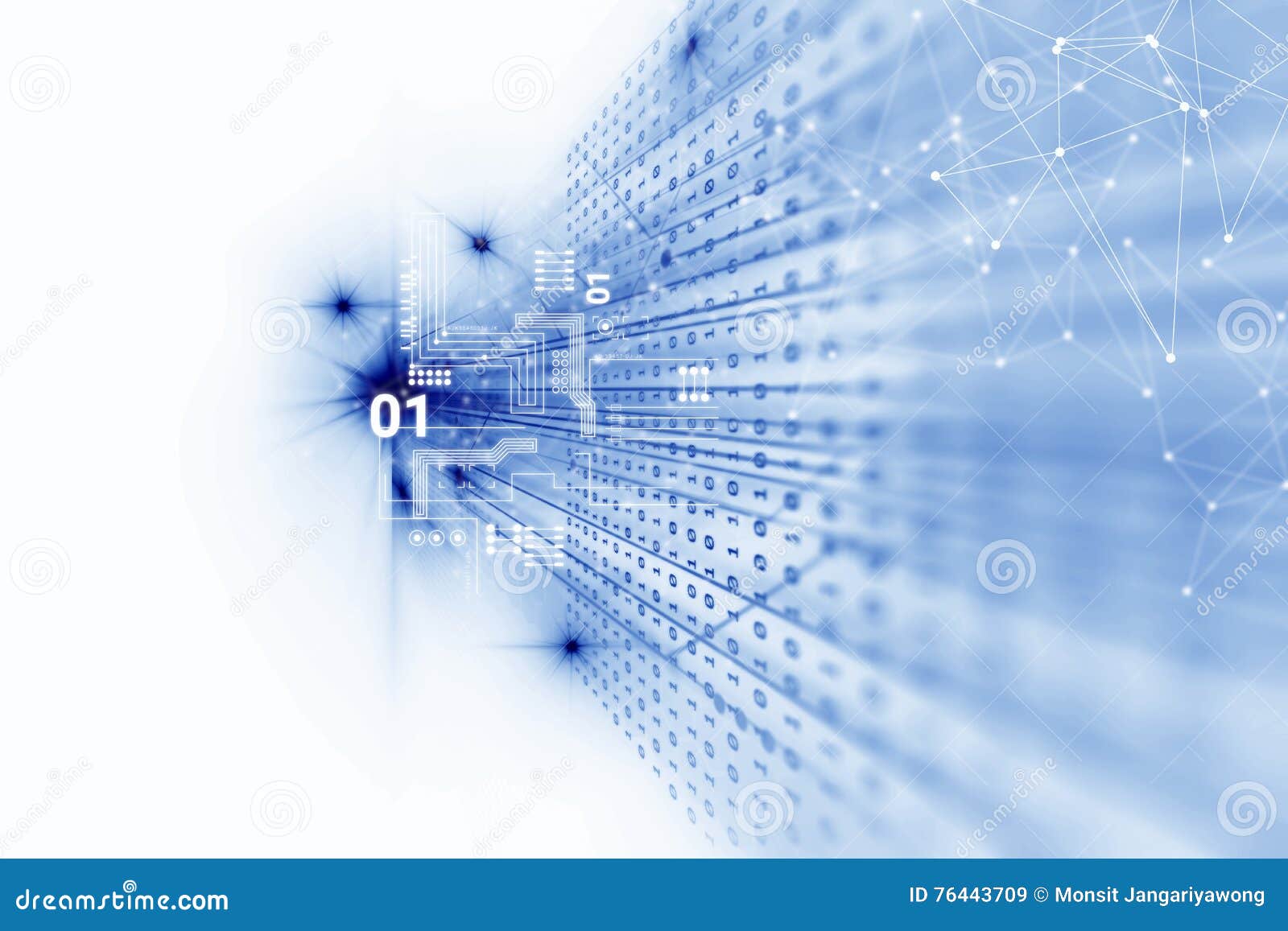Digital Code Number Abstract Technology Background Stock Illustration ...
