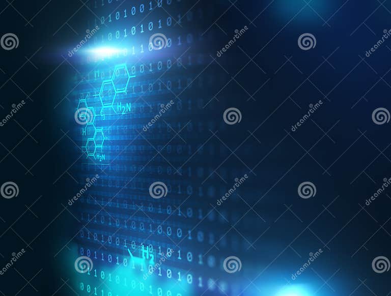 Digital Code Number Abstract Technology Background Stock Illustration ...