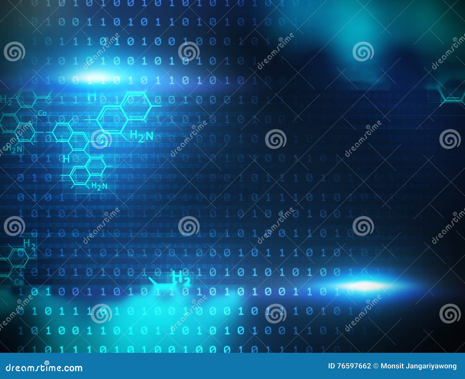 Digital Code Number Abstract Technology Background Stock Illustration - Illustration of computer ...