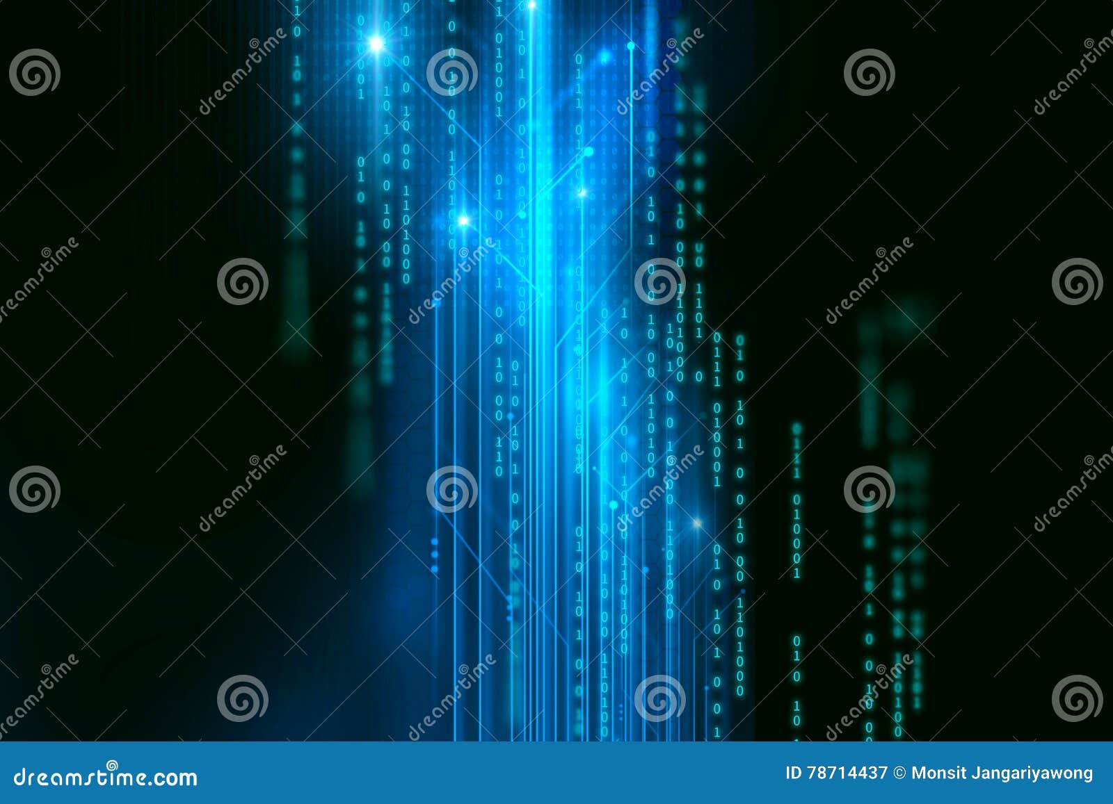 Digital Code Number Abstract Technology Background Stock Illustration ...