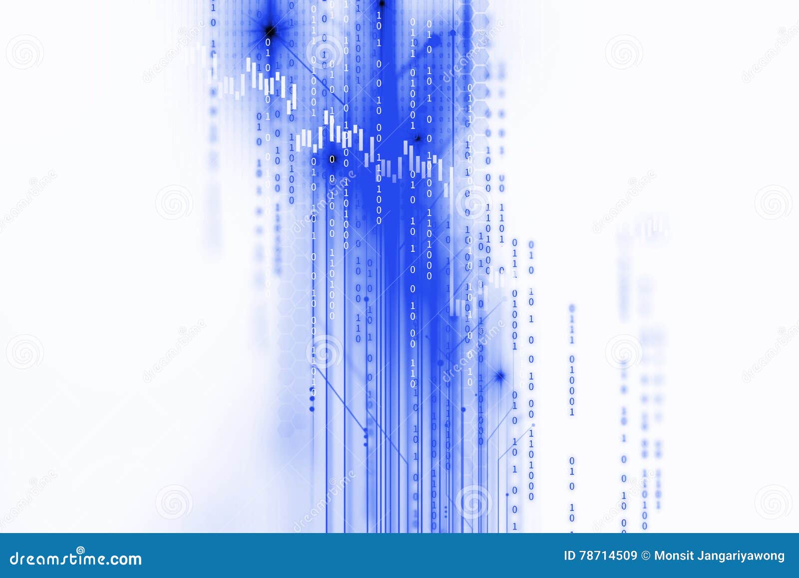 Digital Code Number Abstract Technology Background Stock Illustration ...