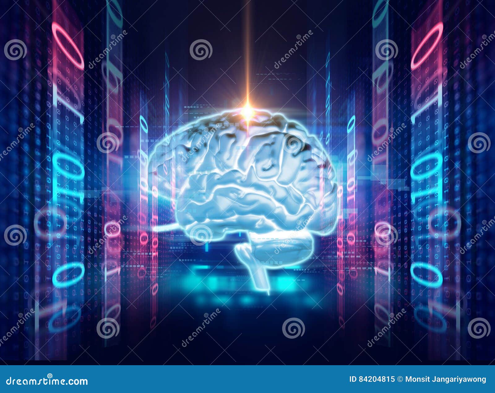 Digital Code Number Abstract Technology Background Stock Illustration ...