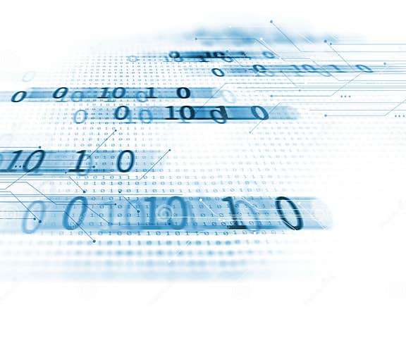 Digital Code Number Abstract Technology Background Stock Illustration ...