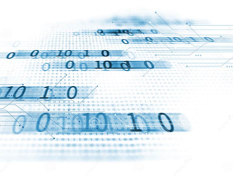 Digital Code Number Abstract Technology Background Stock Illustration ...