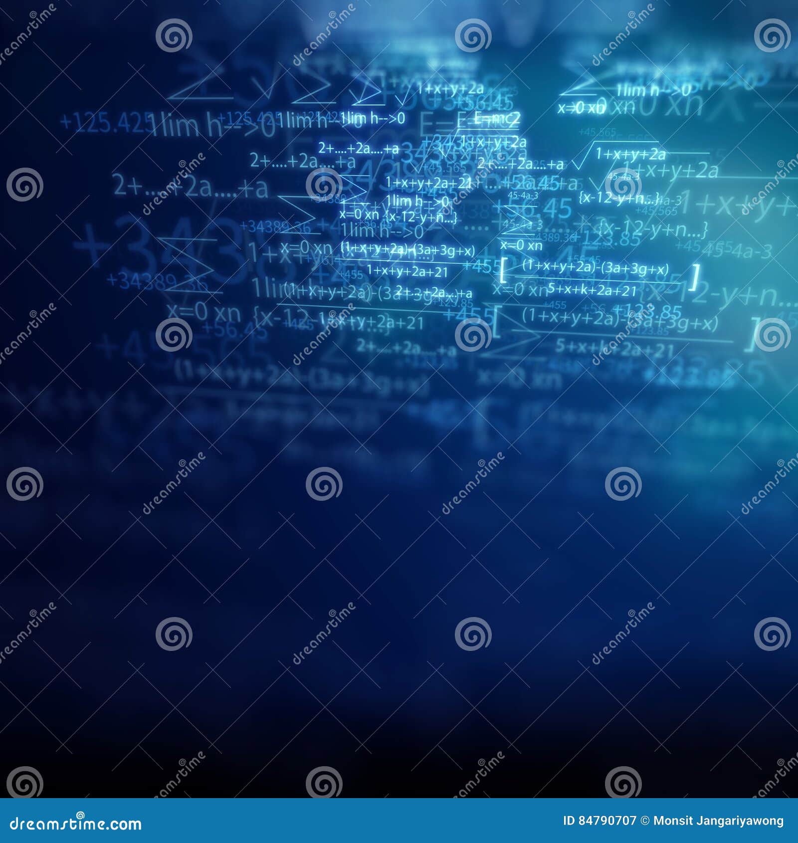 Digital Code Number Abstract Technology Background Stock Illustration - Illustration of blue ...