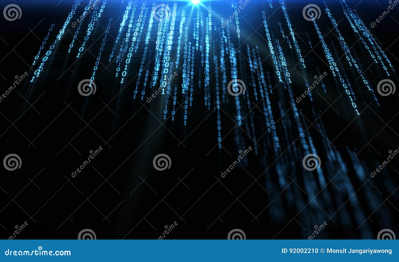 Digital Code Number Abstract Technology Background Stock Illustration ...