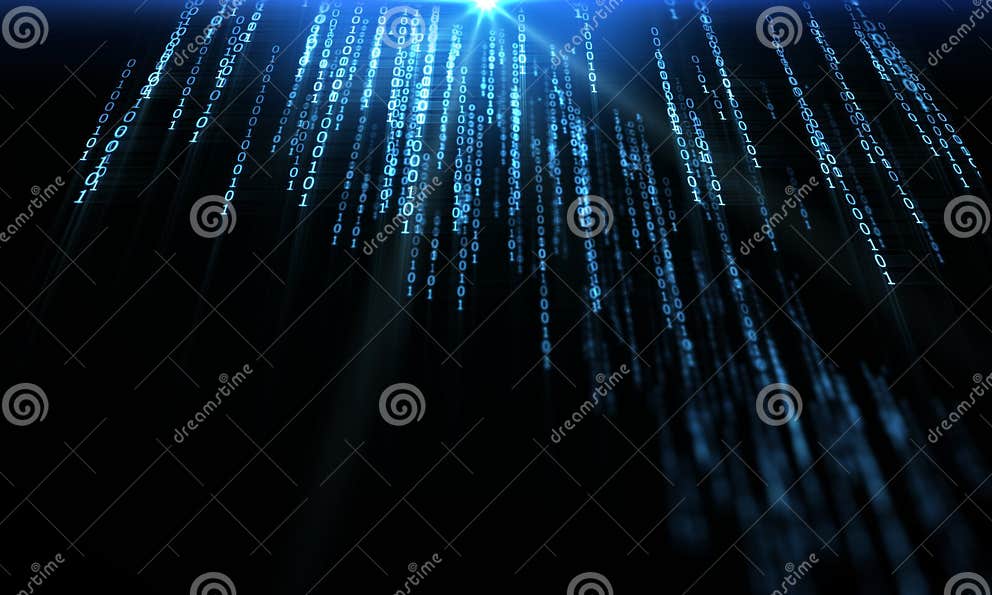 Digital Code Number Abstract Technology Background Stock Illustration ...