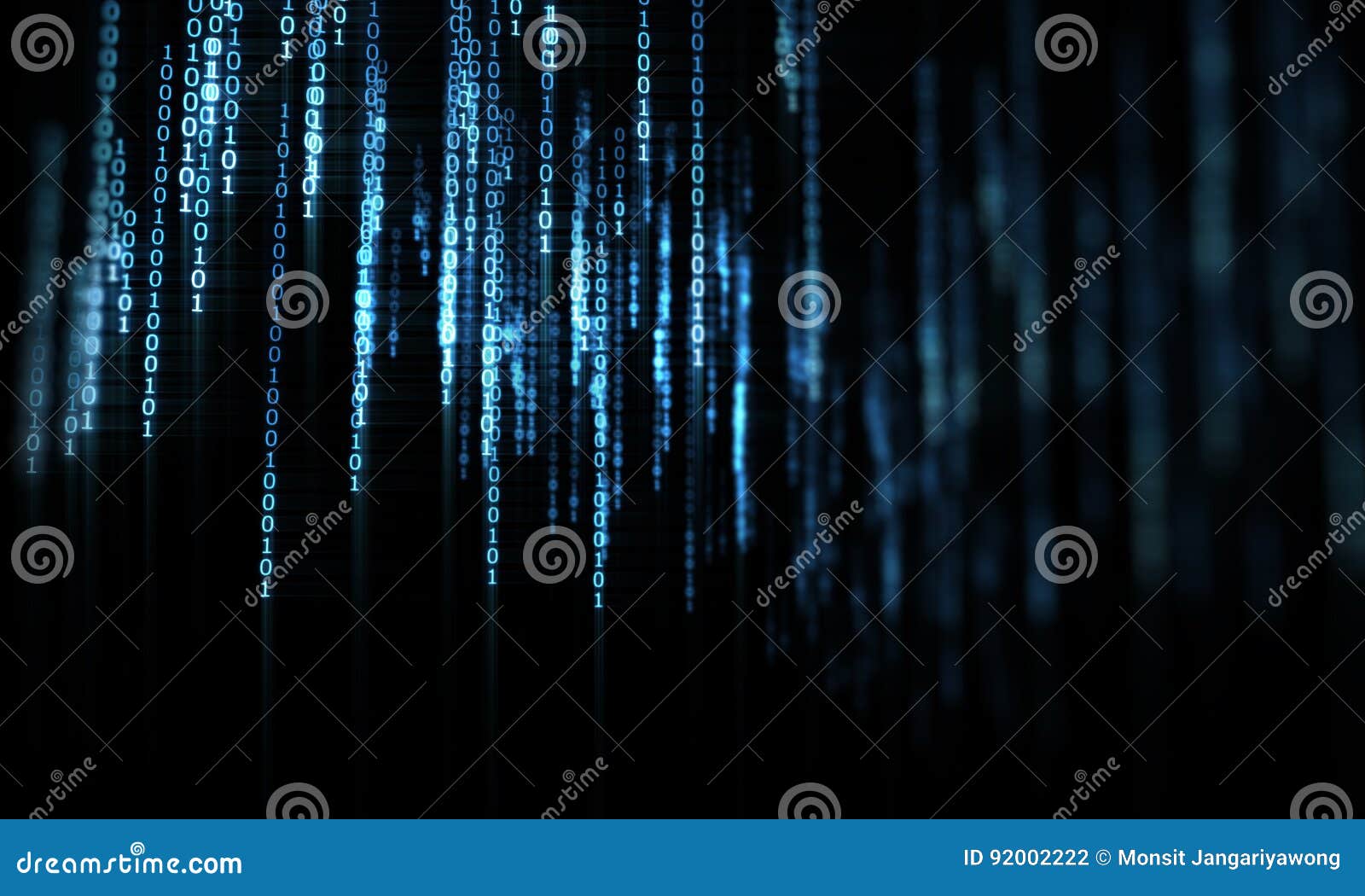 Digital Code Number Abstract Technology Background Stock Illustration ...