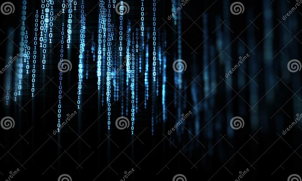 Digital Code Number Abstract Technology Background Stock Illustration ...