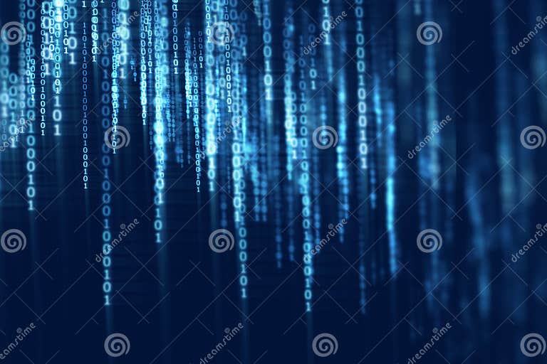 Digital Code Number Abstract Technology Background Stock Illustration ...