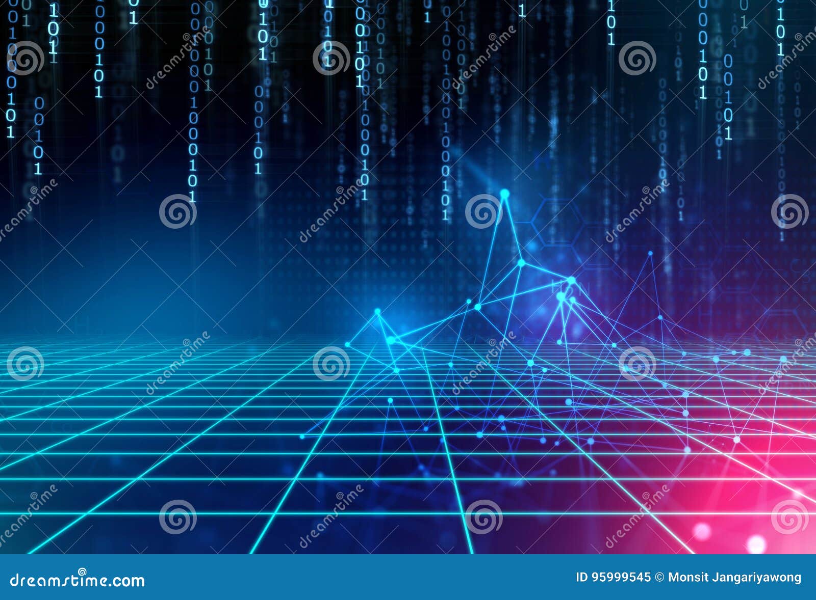 Digital Code Number Abstract Technology Background Stock Illustration - Illustration of shape ...