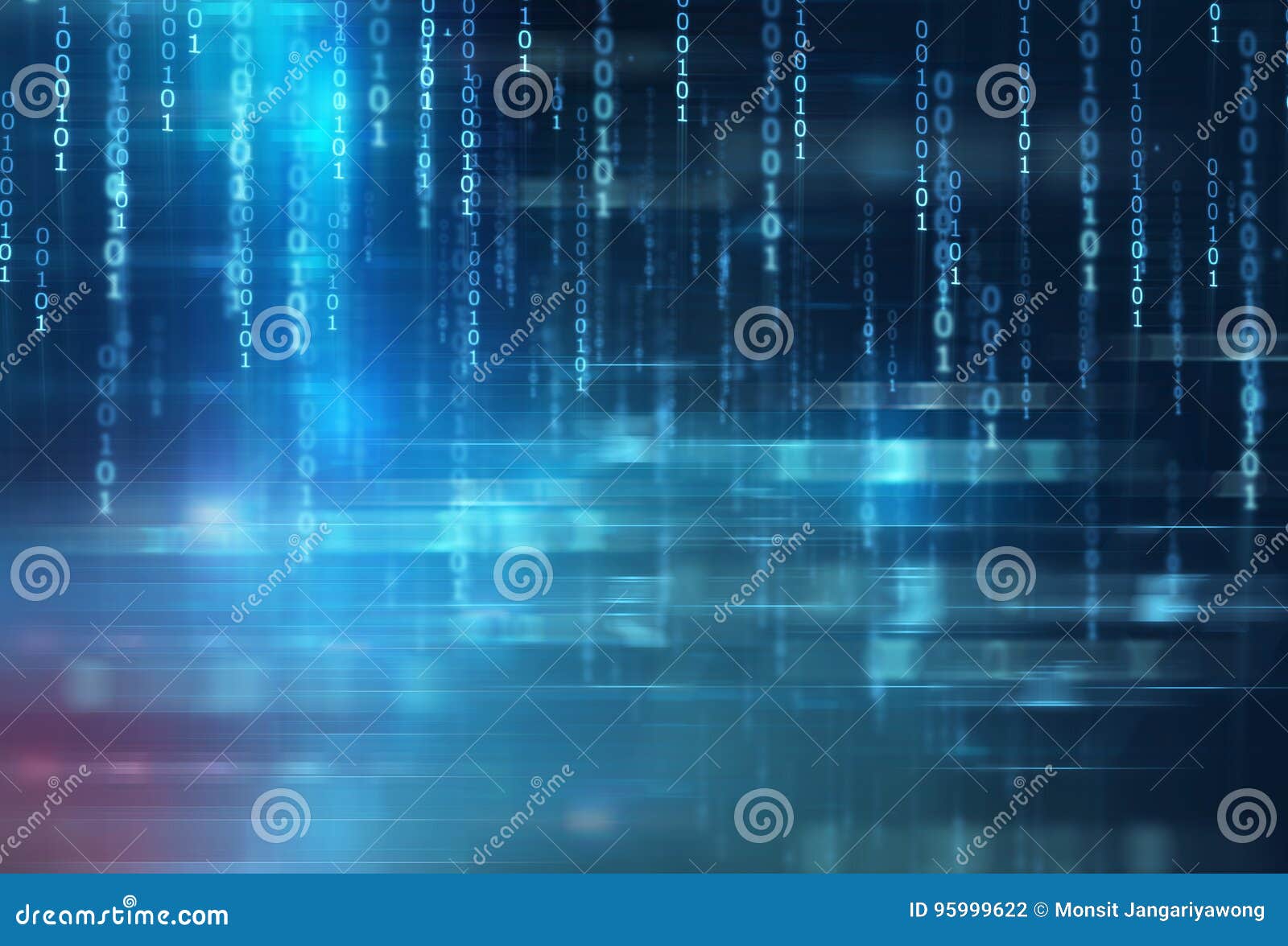 Digital Code Number Abstract Technology Background Stock Illustration - Illustration of concept ...