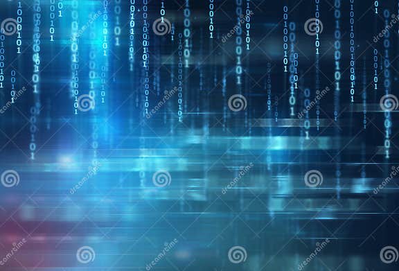 Digital Code Number Abstract Technology Background Stock Illustration ...