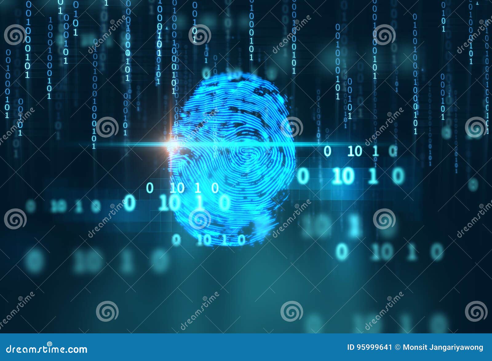 Digital Code Number Abstract Technology Background Stock Illustration ...