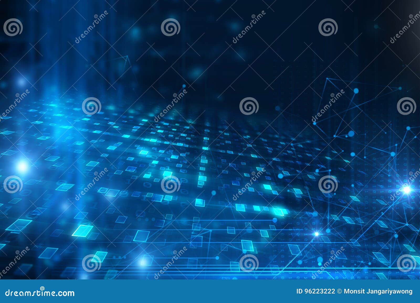 Digital Code Number Abstract Technology Background Stock Illustration ...