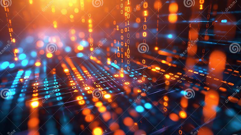 Digital code number 0 , 1 stock illustration. Illustration of technology - 320454575