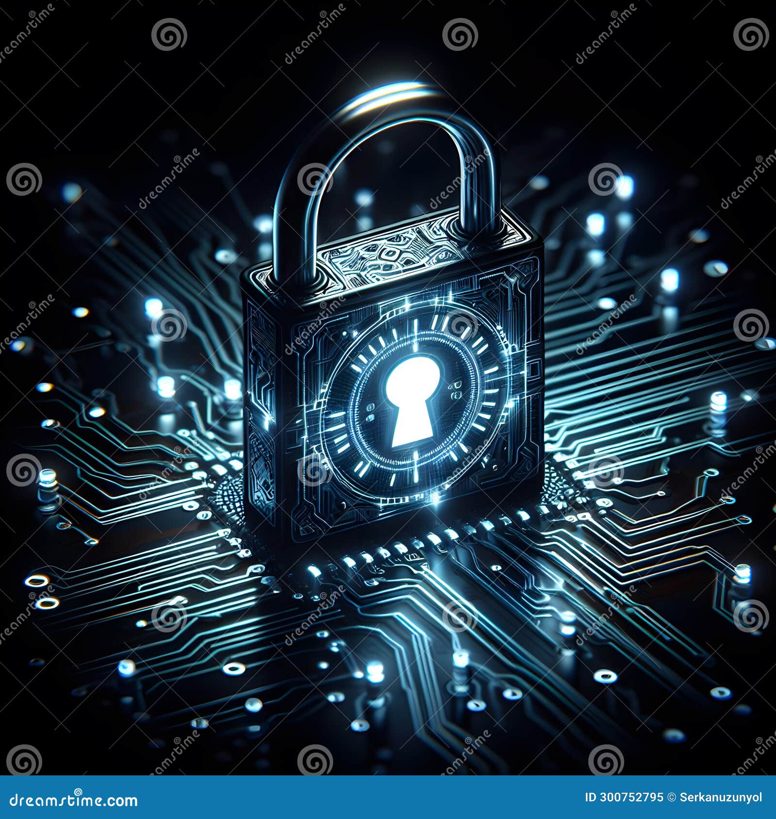 Digital Code Safe, Password, Lock Concept. Security of Network and Data ...