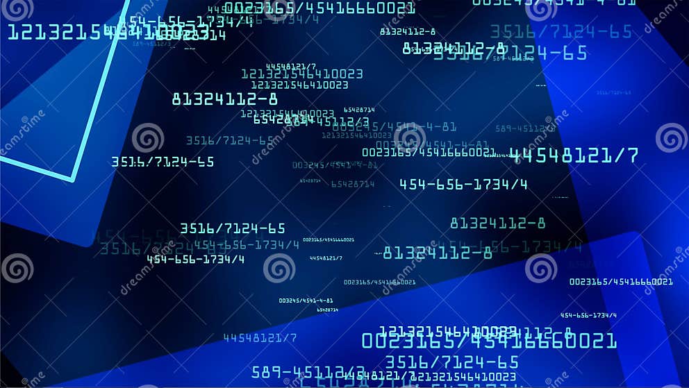 Digital Codes Flowing on Background Stock Illustration - Illustration ...