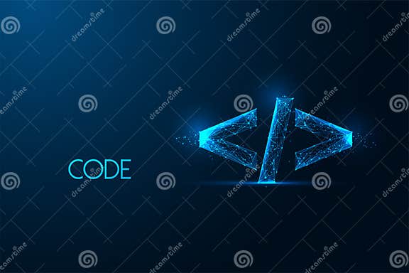 Digital Coding Concept on Dark Blue Background. Innovation, Technology ...